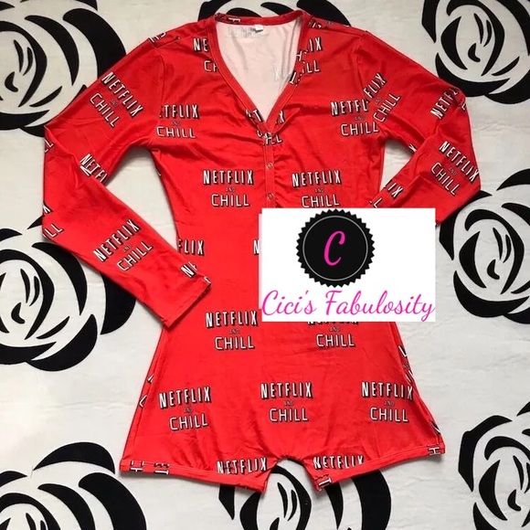 Intimates & Sleepwear | Netflix Chill Onesie | Poshmark